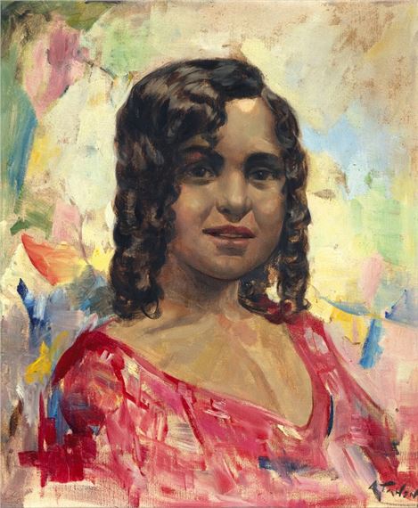 Andre Tahon | Portrait de fillette espagnole | MutualArt
