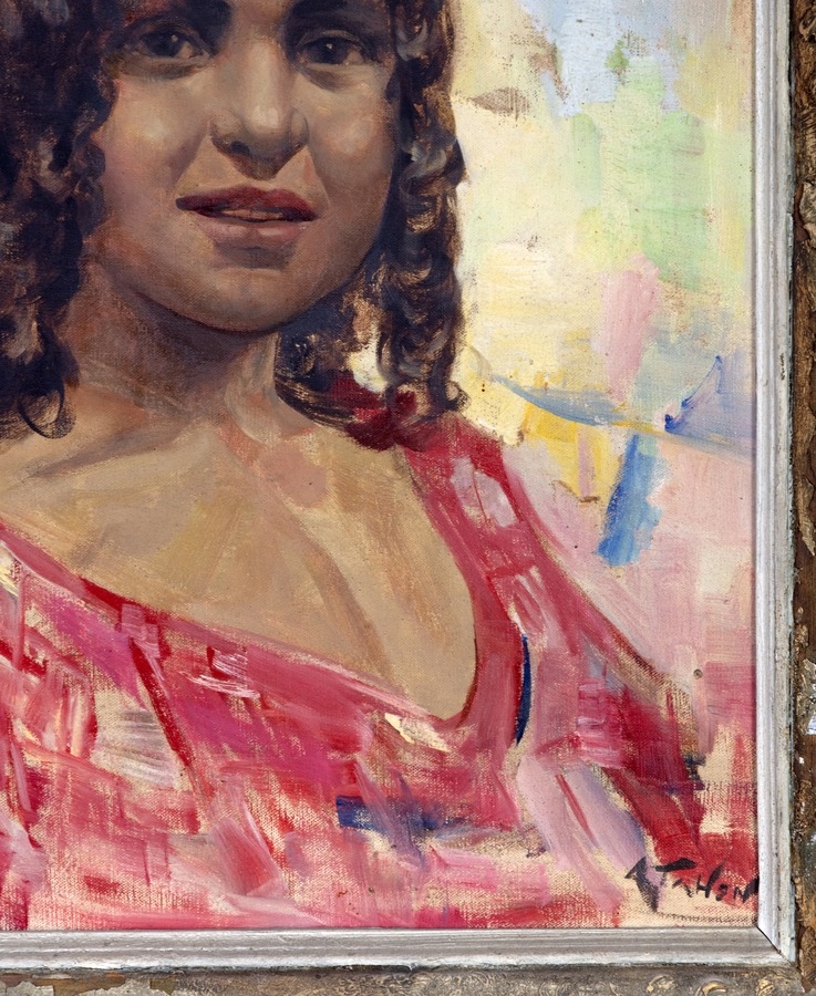 Andre Tahon | Portrait de fillette espagnole | MutualArt