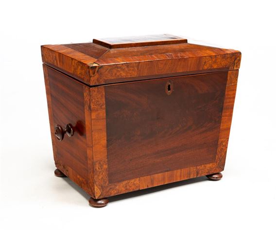 British School, 19th Century | INLAID SARCOPHAGUS FORM SEWING BOX ...