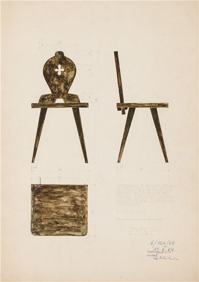 Danuta Widajewicz-turkiewicz | Project od chair (1969) | MutualArt