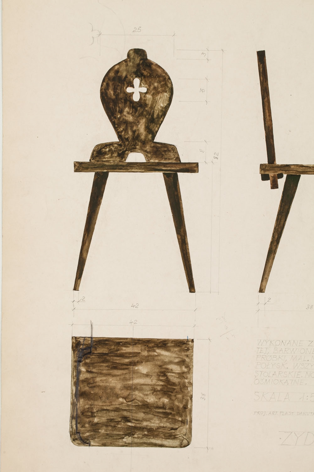 Danuta Widajewicz-turkiewicz | Project od chair (1969) | MutualArt