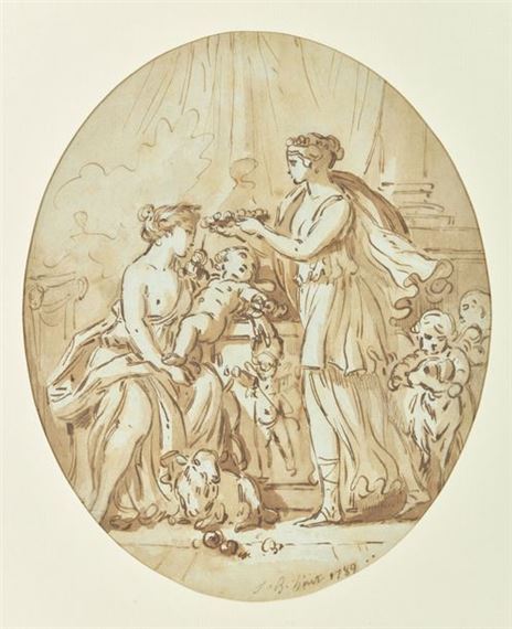 Jean-Baptiste Huet | Maternity (1789) | MutualArt