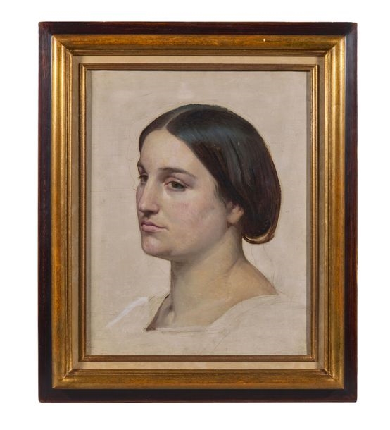 William Adolphe Bouguereau | Bust of a brown woman, study | MutualArt