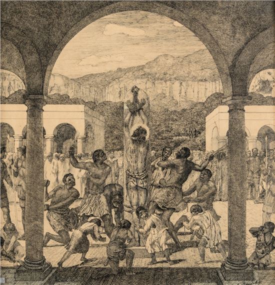 Charles Doudelet | Christ on the cold stone | MutualArt