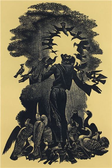 Fritz Eichenberg | Sermon to the Birds (1901) | MutualArt