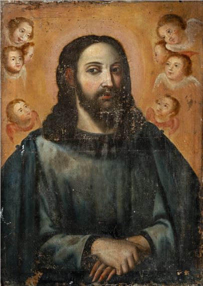 Spanish Colonial School, 17th Century | Cristo Resucitado - Escuela colonial Novohispana del ...