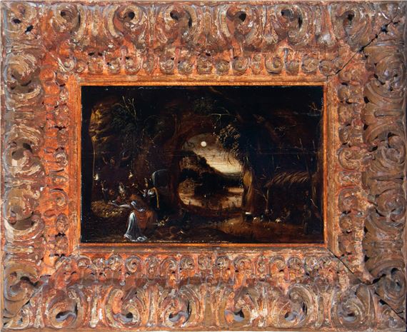 Flemish School, 16th Century | Paisaje con San Nicolás en Lectura | MutualArt