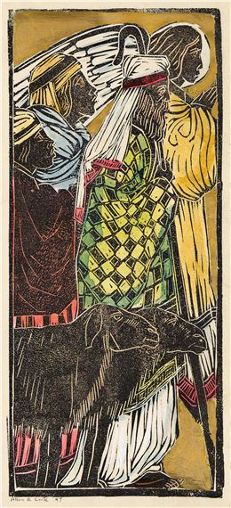 Allan Rohan Crite | Untitled (Nativity Triptych (1947) | MutualArt