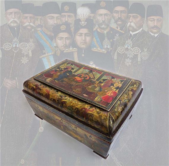 Similar | Large 19th C. Persian Qajar Wooden Box. Museum Quality (19 ...