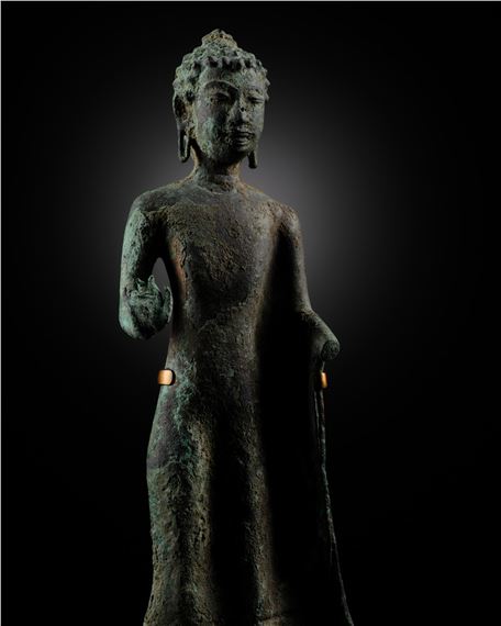 Thai School, 8th Century | A BRONZE FIGURE OF BUDDHA, MON DVARAVATI ...