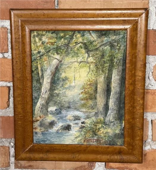 Fremont Ellis | Fremont Ellis Taos Stream Watercolor Painting | MutualArt