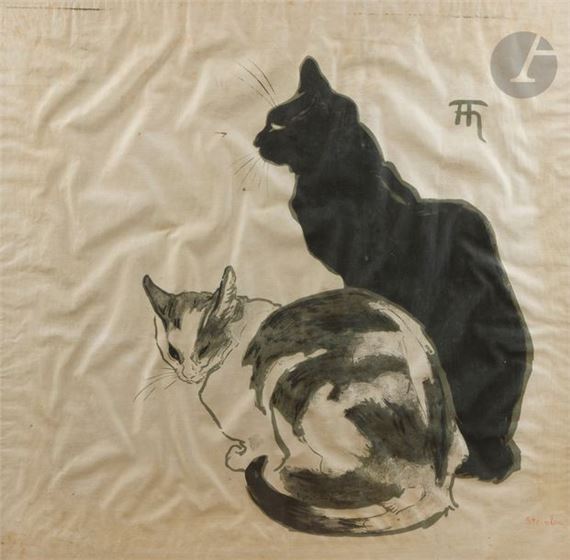 Théophile Alexandre Steinlen | À la Bodinière / Exhibition of the drawn ...