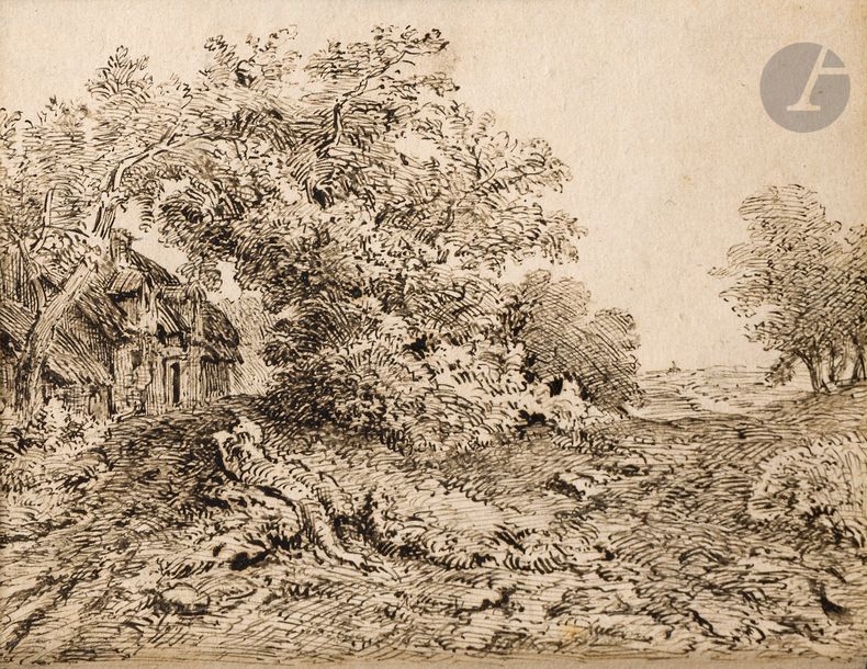 Théodore Rousseau | Cottage under the trees (2024) | MutualArt