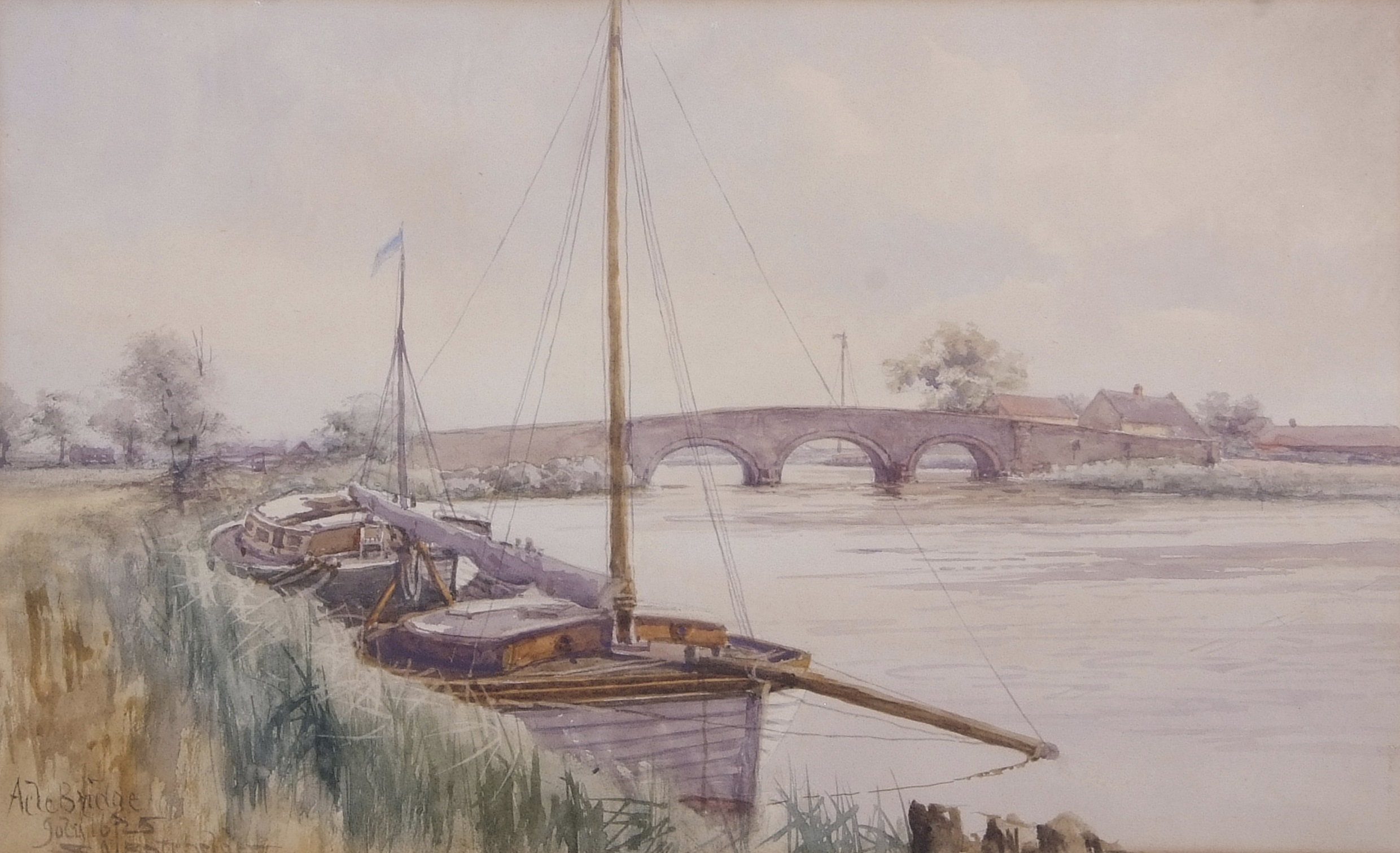 Stephen John Batchelder | Buckenham Ferry and Acle Bridge | MutualArt