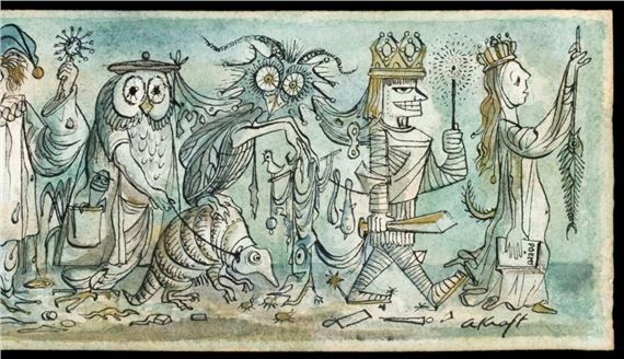 Arthur Kraft | ARTHUR KRAFT (1922-1977) INK WASH ON PAPER (Circa 20th ...