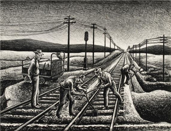Aaron Gunn Pyle | AARON PYLE (1903-1972) PENCIL SIGNED LITHOGRAPH ...