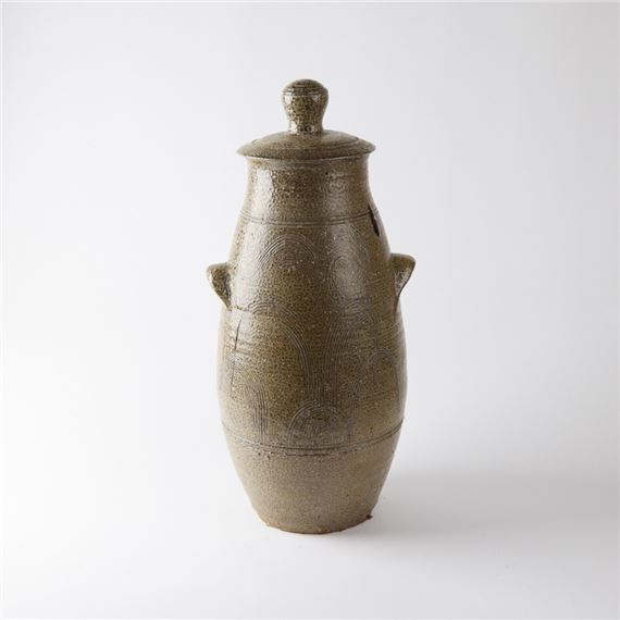 Neil Grant | Glazed Neil Grant Lidded Floor Pot | MutualArt