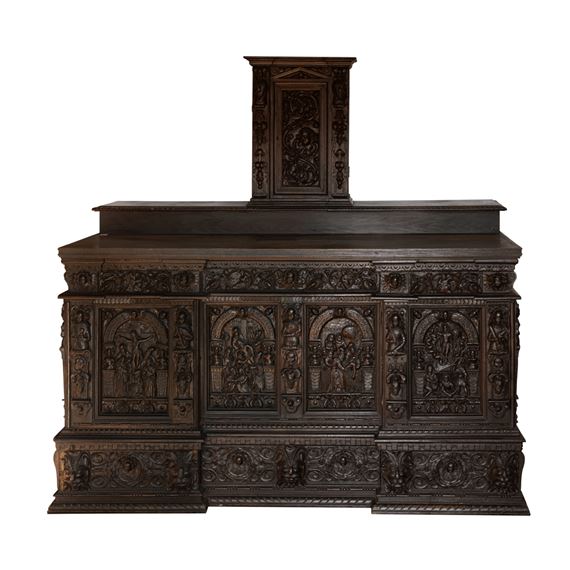 Dominic | A fine and rare Northern Baroque carved altar table with ...