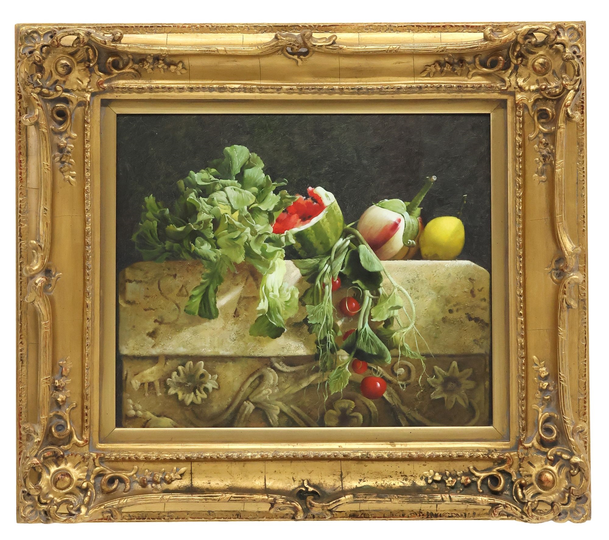 Luciano Ventrone | Still Life with Watermelon | MutualArt