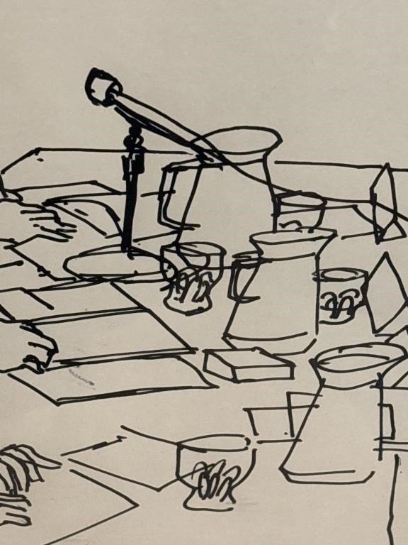 Arnold Mesches | 1969 Arnold Mesches FBI file courtroom (1969) | MutualArt