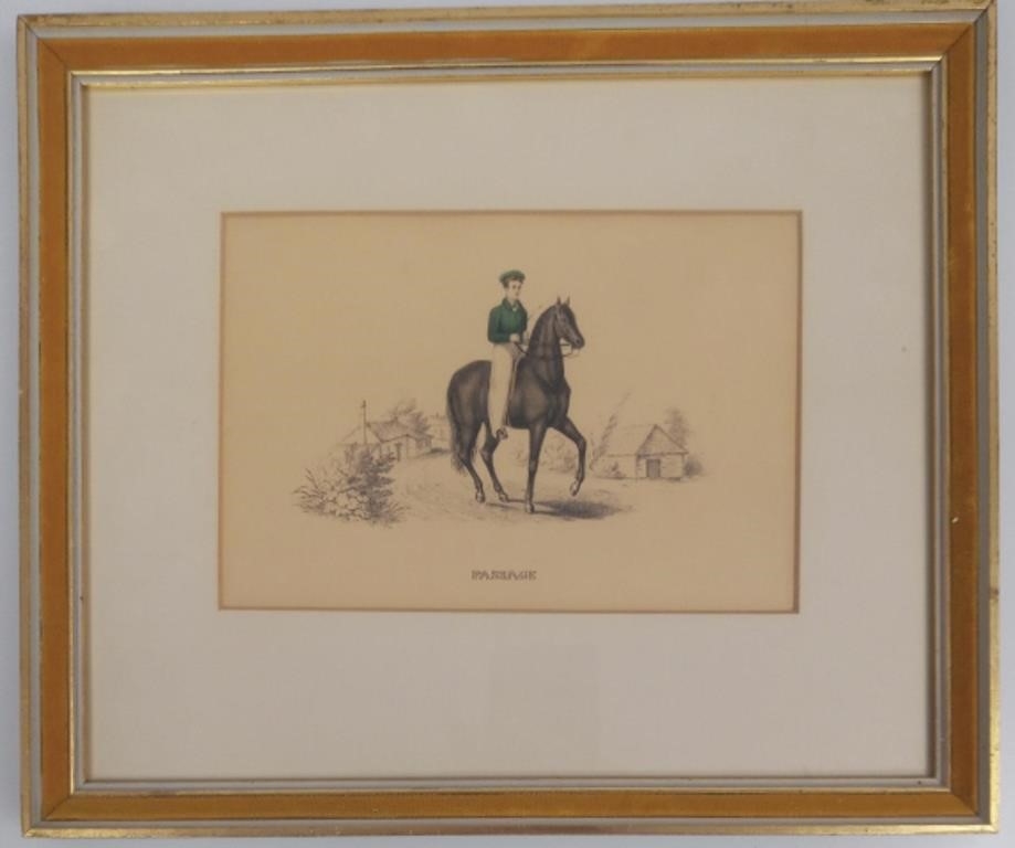 Paul Baruch | Vintage 1948 Paul Baruch New York City Horse Prints ...