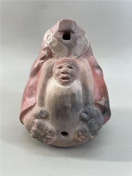 Chile | Amerindio signed Chile Pottery Figurine | MutualArt