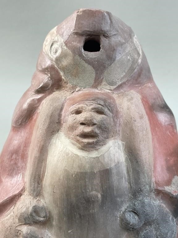 Chile | Amerindio signed Chile Pottery Figurine | MutualArt