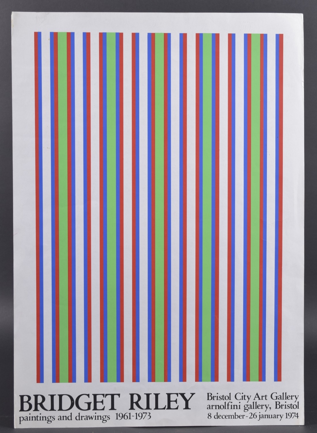 Bridget Riley | Poster for Bristol City Art Gallery Exhibition 1974 ...