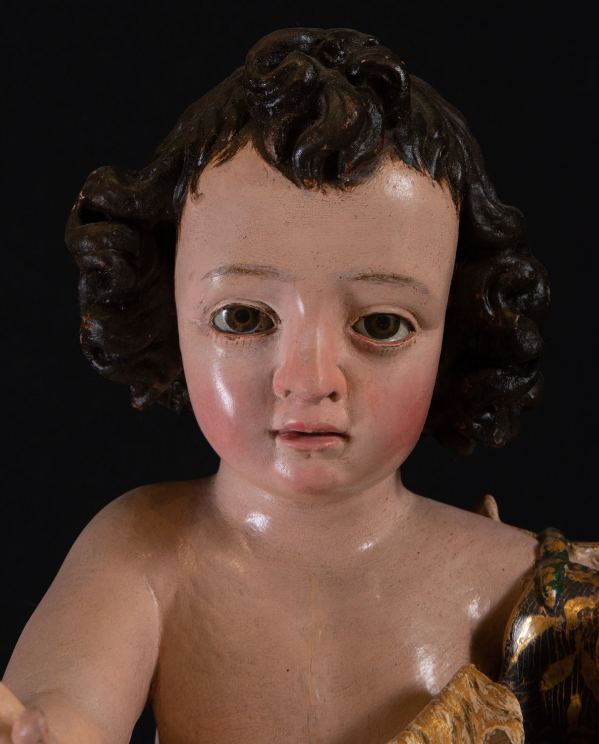 Sevillian School, 17th Century | Importante San Juanito en madera ...