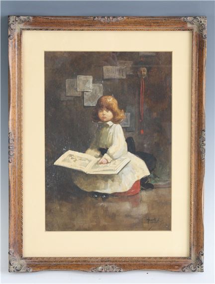 John Hassall | The Little Bookworm | MutualArt