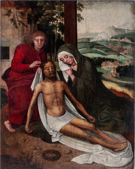 Flemish School, 16th Century | Crying over the dead Christ | MutualArt