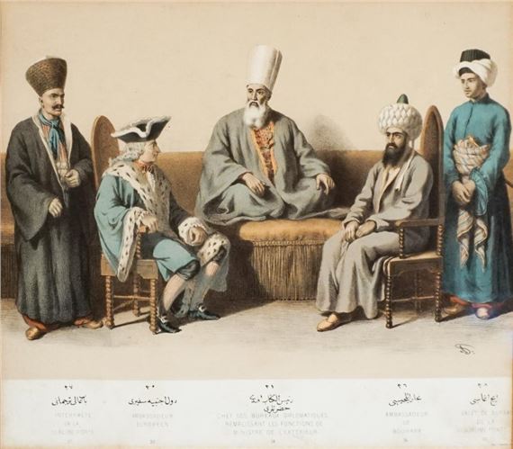 Arif Pacha Muchir | Les Anciens Costumes de l'Empire Ottoman: Group of ...