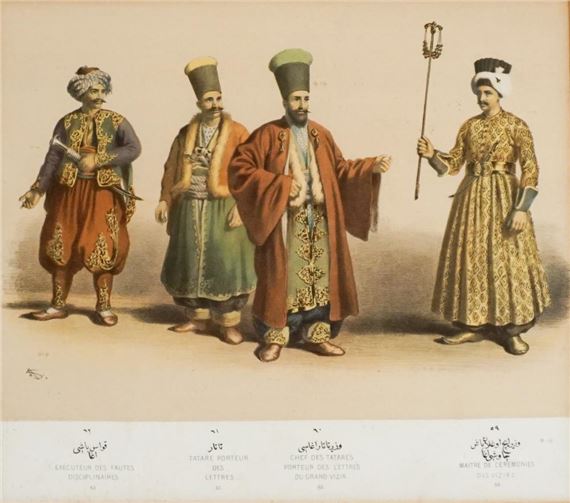 Arif Pacha Muchir | Les Anciens Costumes de l'Empire Ottoman: Group of ...