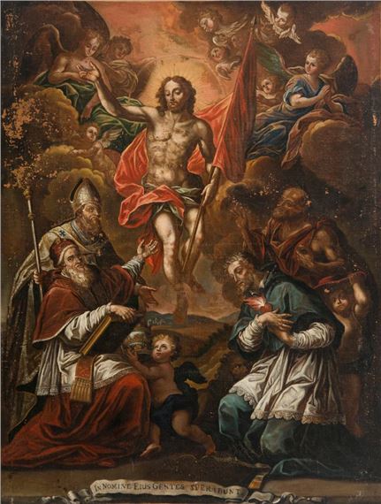José Campeche | The Risen Christ with the Church Fathers (Late 18th ...