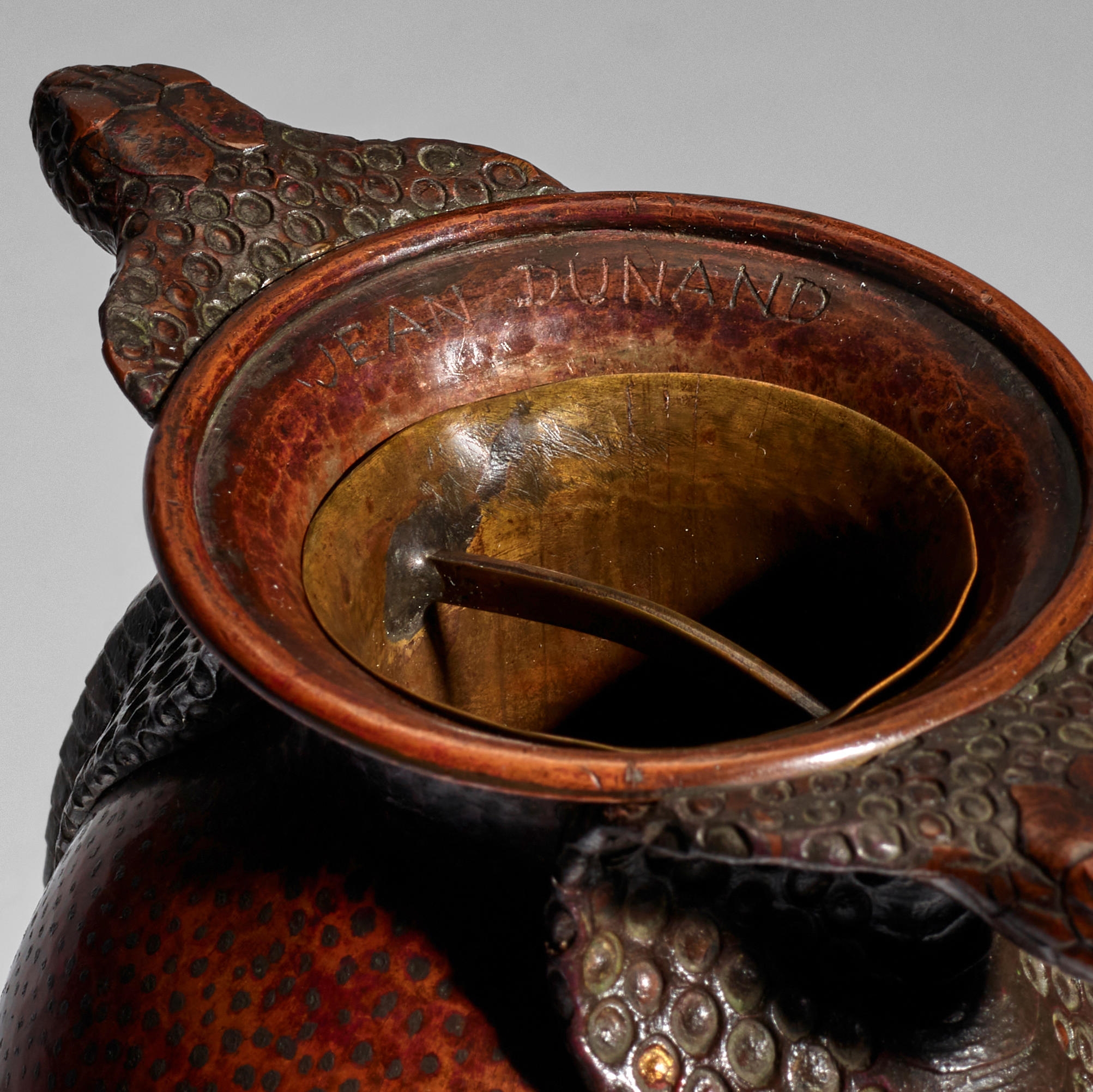 Jean Dunand | Dinanderie Vase aux Cobras (Circa 1913) | MutualArt