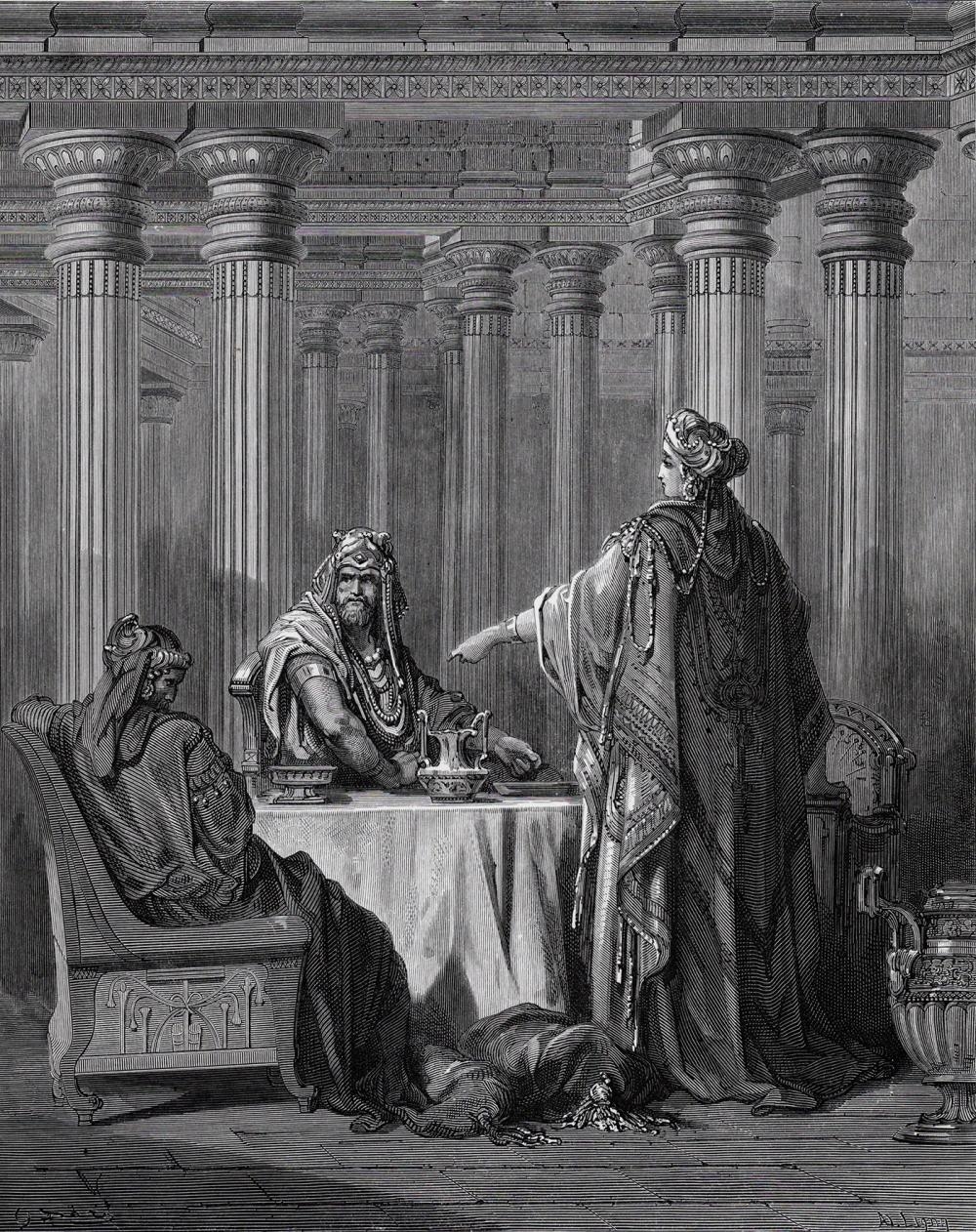 Gustave Doré | Esther Accusing Haman (From Dore's Bible) | MutualArt