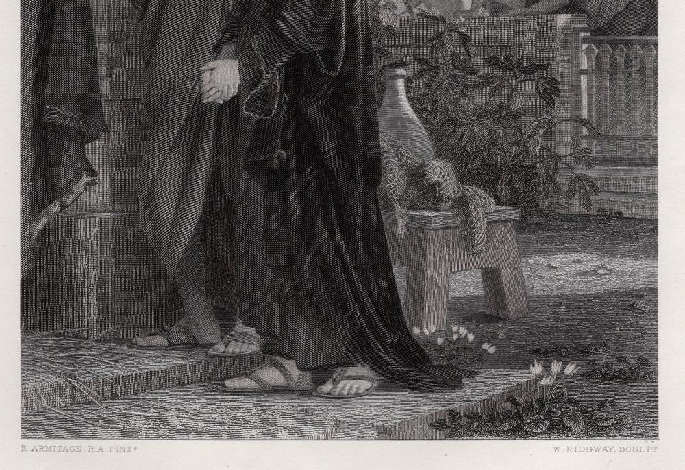 Edward Armitage | Pretty Edward ARMITAGE 1800s Engraving St John ...