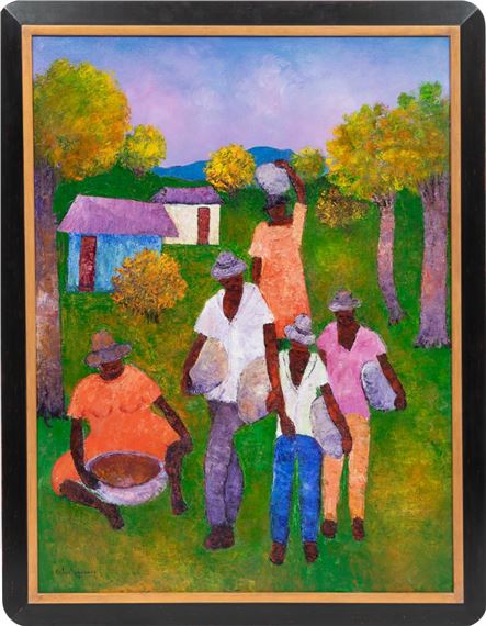 Calixte Henri | Personnages dans un Paysage | MutualArt