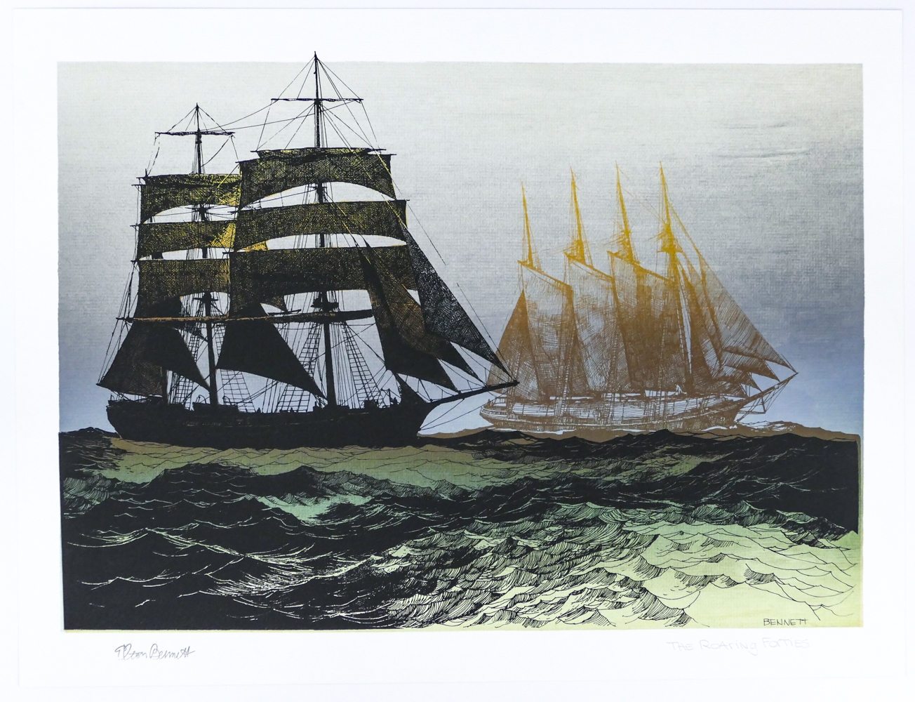 Elton Bennett | Elton Bennett ''The Roaring Forties'' Signed Serigraph ...