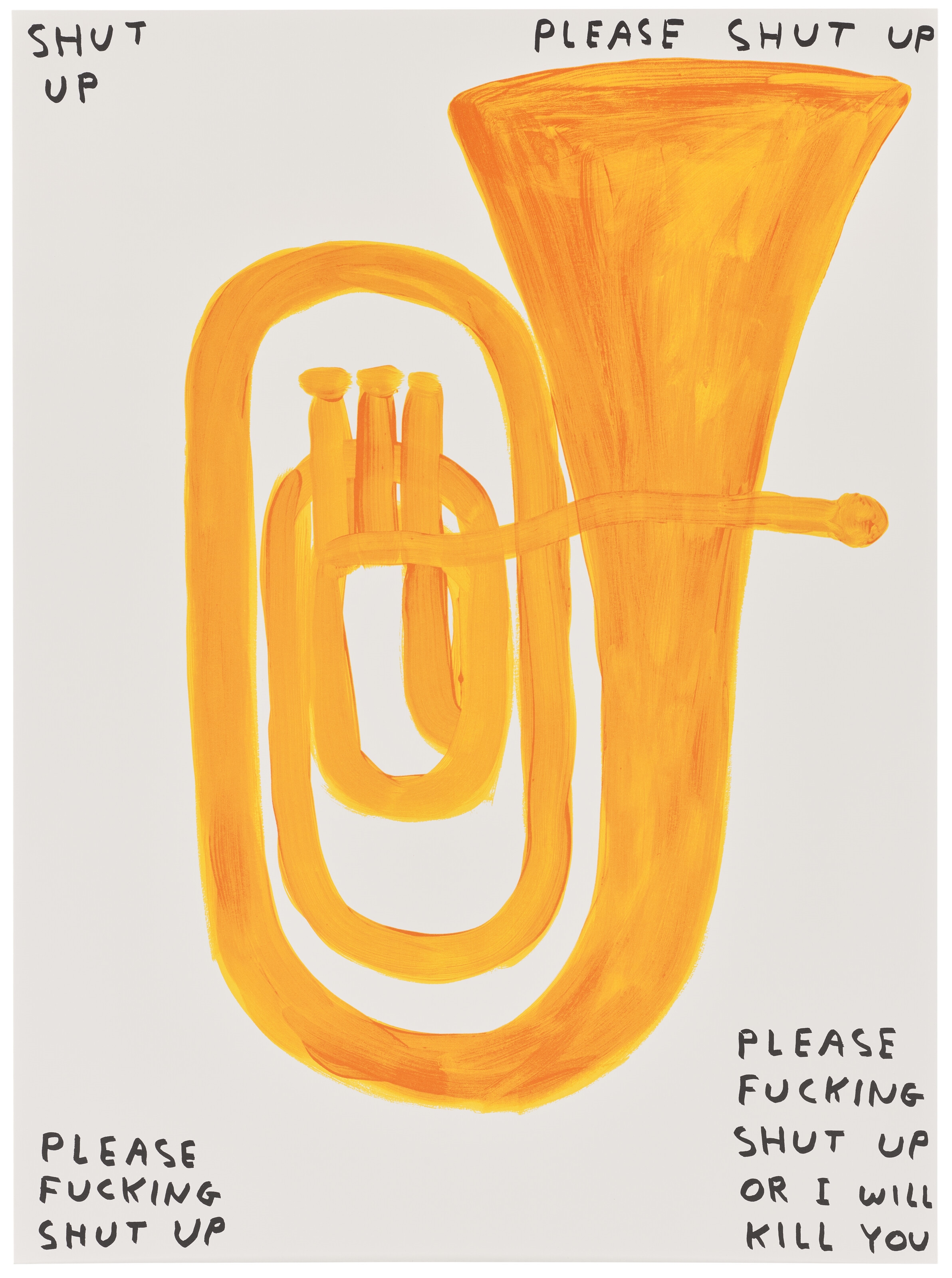 David Shrigley | Shut Up (2018) | MutualArt