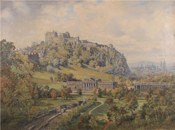 George Melvin Rennie | Edinburgh Castle (1874) | MutualArt