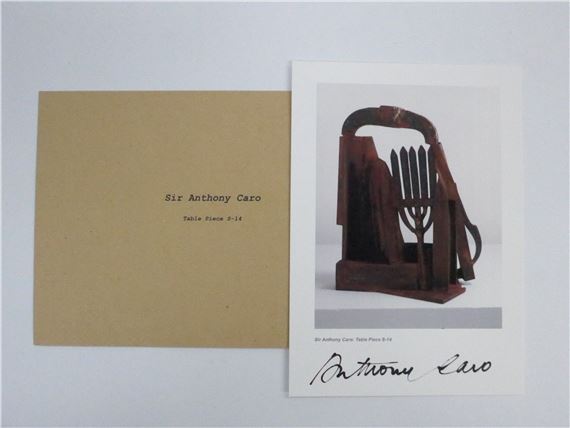 Anthony Caro | A Sir Anthony Caro unframed limited edition art “Table ...