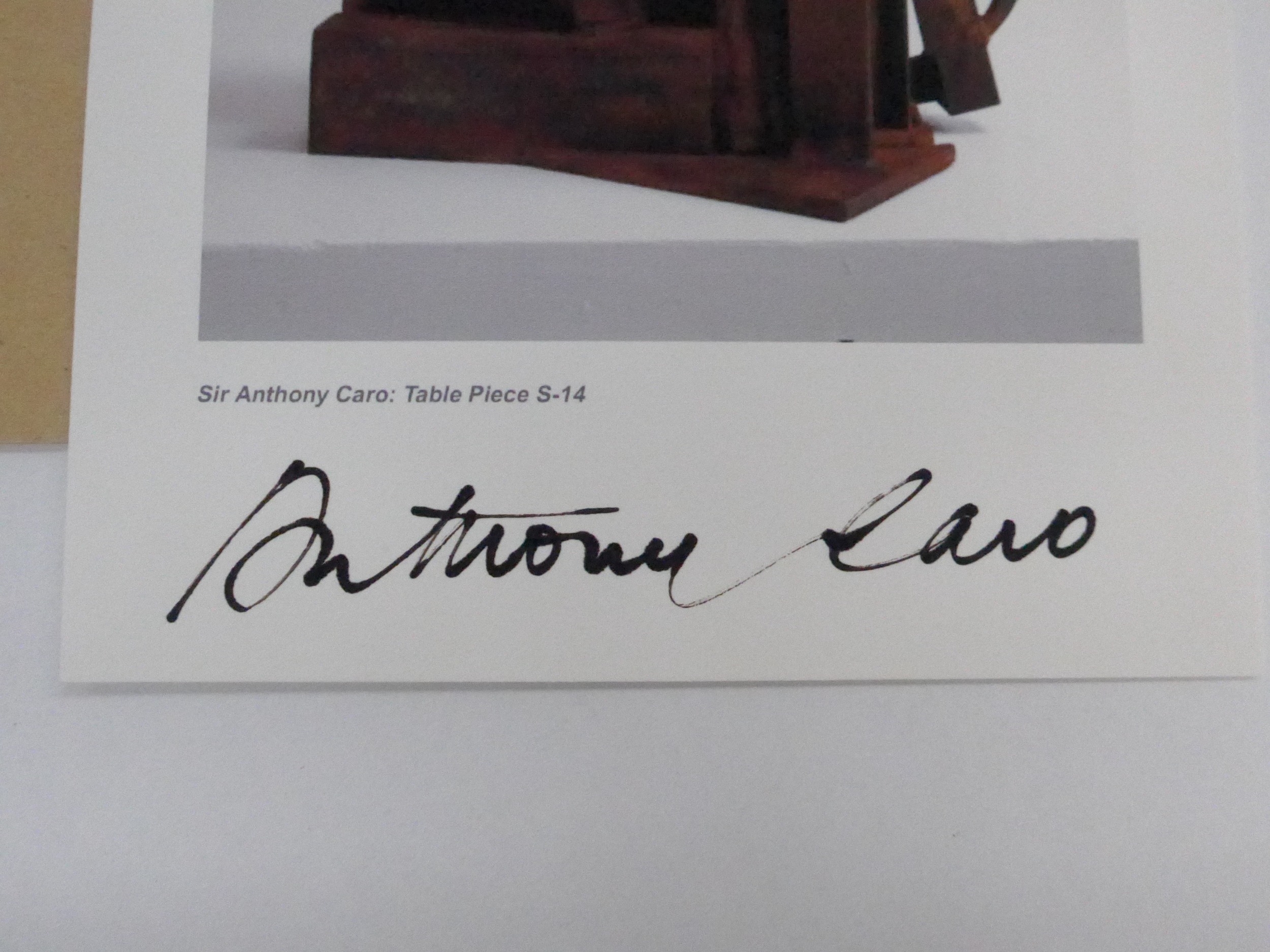 Anthony Caro | A Sir Anthony Caro unframed limited edition art “Table ...