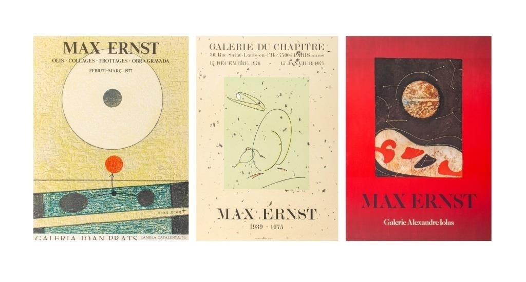 Max Ernst | Max Ernst Exhibition Posters, 3 (Circa 1960) | MutualArt