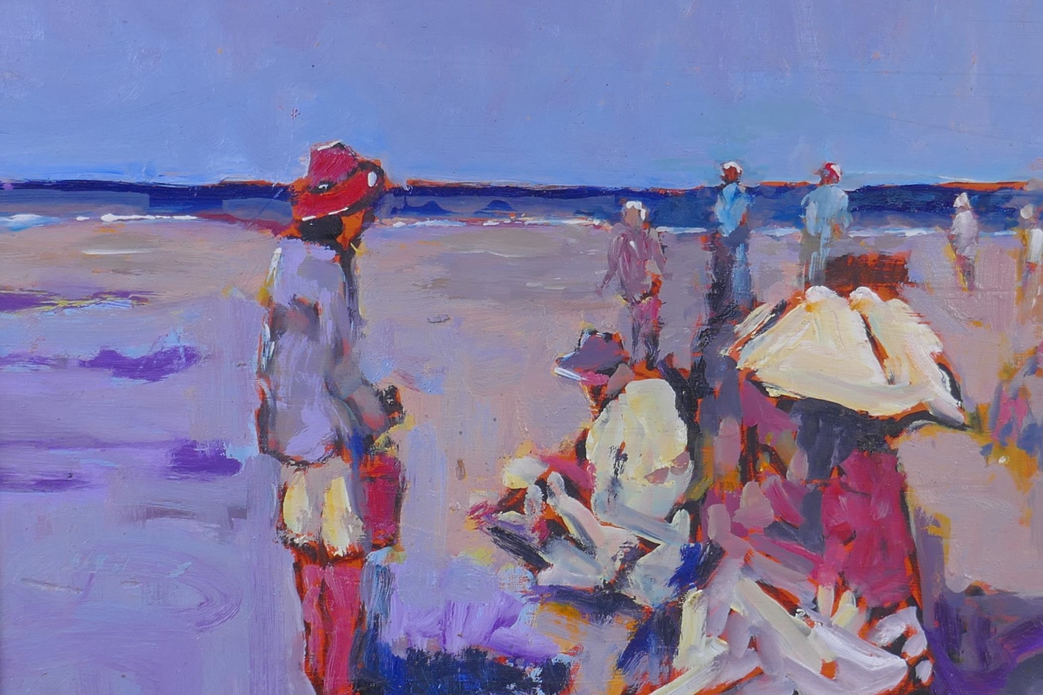 Ross Foster | figures on a beach | MutualArt