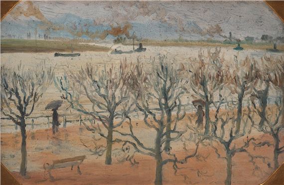 Helmer Osslund | Beach Promenade at Rhen (1895) | MutualArt
