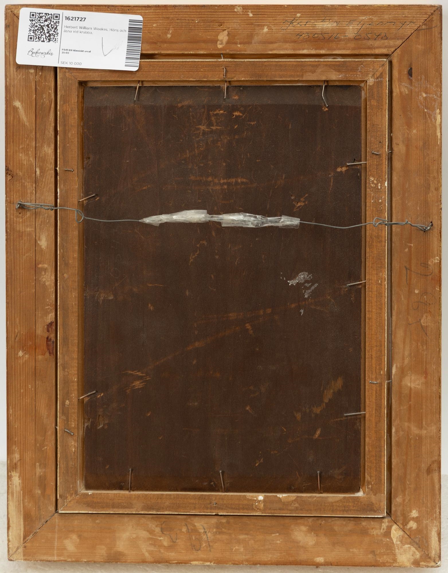 Herbert William Weekes | Chickens and a Donkey by a Trough | MutualArt