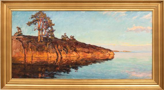 Gottfrid Kallstenius | Archipelago Cliffs at Dusk | MutualArt