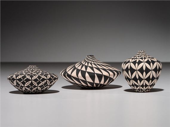Dorothy Torivio | Fine Line Pottery Seed Jars | MutualArt