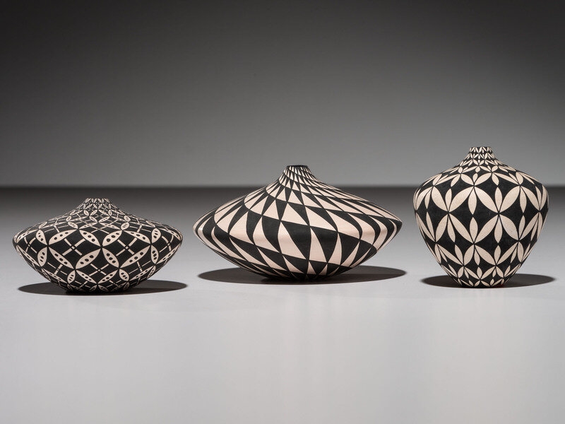 Dorothy Torivio | Fine Line Pottery Seed Jars | MutualArt